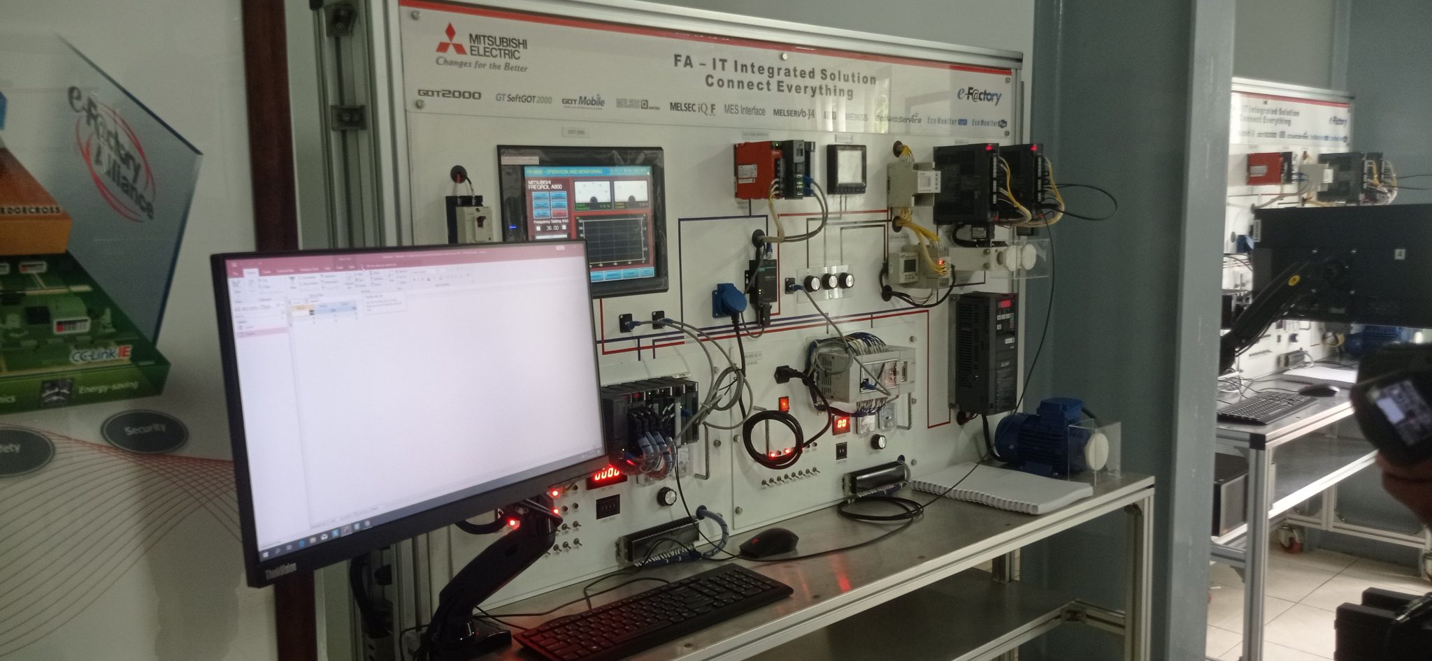 PT. Mitsubishi Electrics Indonesia Granted DTMI FT UGM Demokit Panel ...